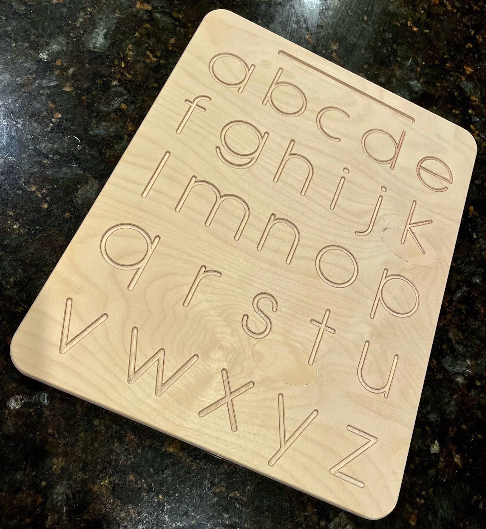 Alphabet Tracing Board (double Sided) - Digital CNC Plan - Etsy