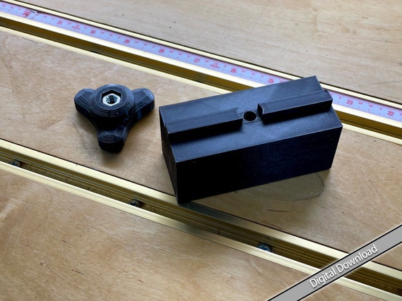 T-track Stop Block With Knob 3D Printed - Etsy