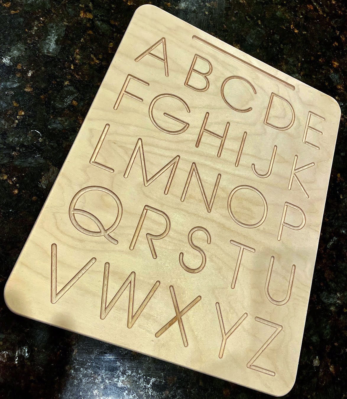 Alphabet Tracing Board (double Sided) - Digital CNC Plan - Etsy