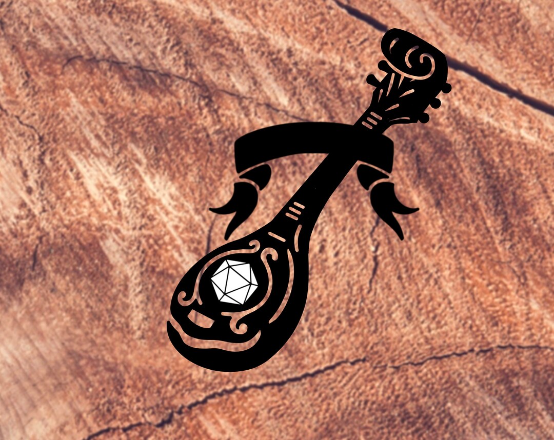 Bard Class Decal D20 - Etsy