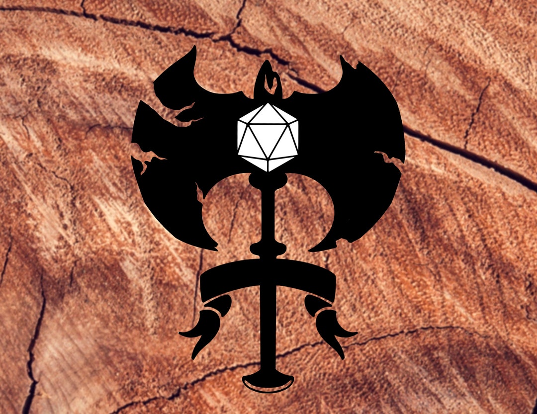 Barbarian D20 Decal - Etsy