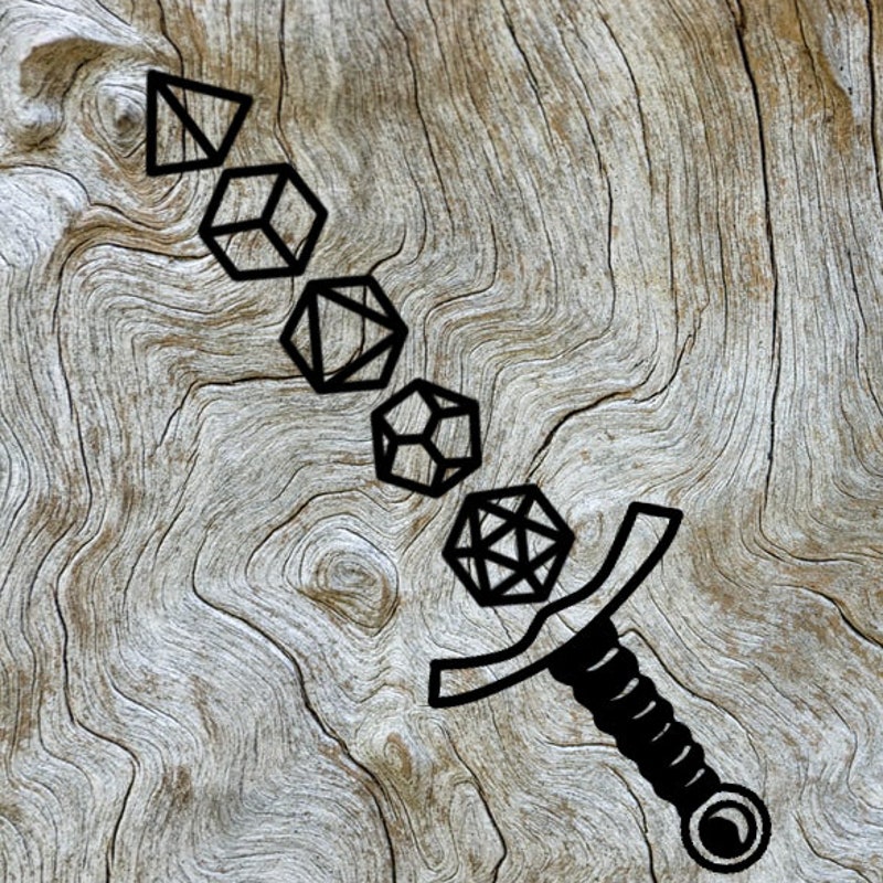 Dice Sword Svg - Etsy