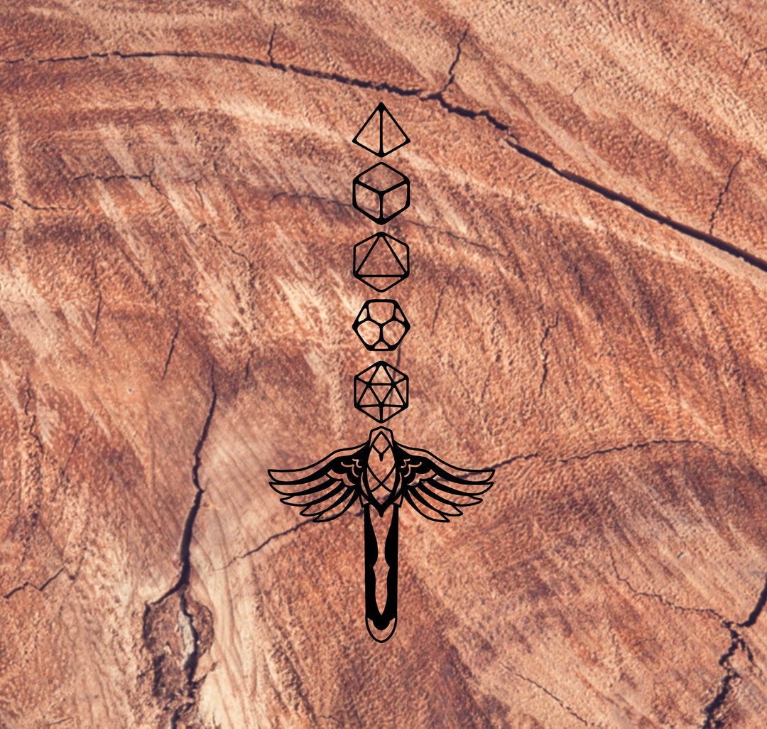 Dice Sword Svg - Etsy