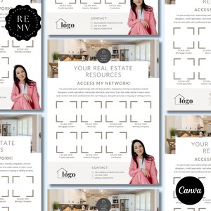 Real Estate Client Printable QR Code Sheet for Client Resources | Real ...