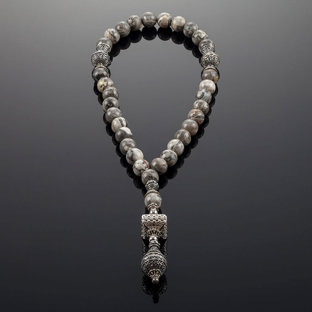 Orthodox Prayer Beads, Natural Stone Chotki, Handmade Prayer Rope ...