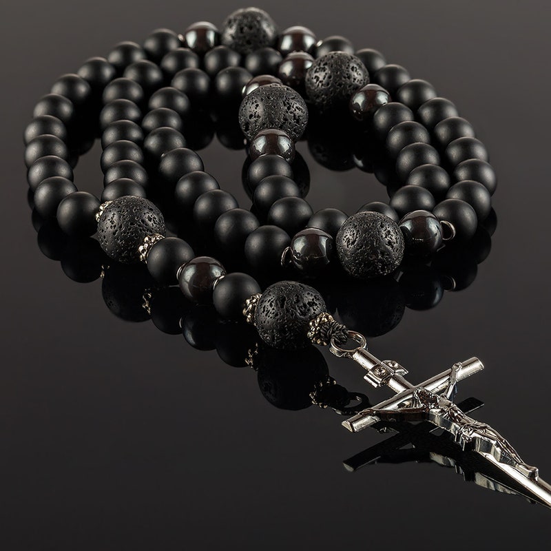 Mens Rosary Necklace - Etsy