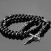 Shungite Rosary for Catholic, Black Rosary 10mm, Catholic Prayer Rope ...