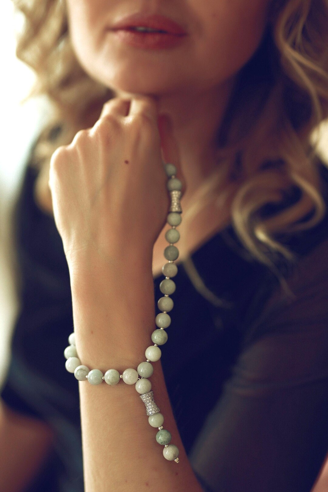 Orthodox Rosary for Women Made in Natural Jade, Faith Gift for Women ...