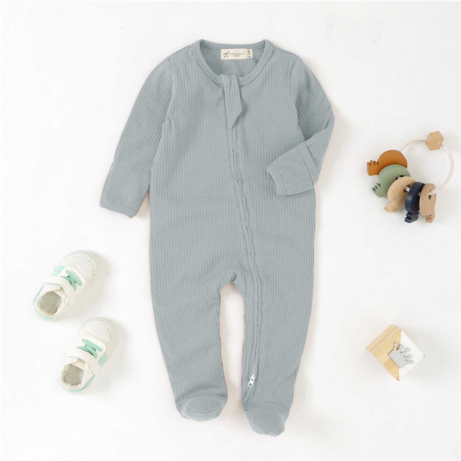Organic Cotton Newborn Sleepsuit | Gender Neutral Baby Clothes ...