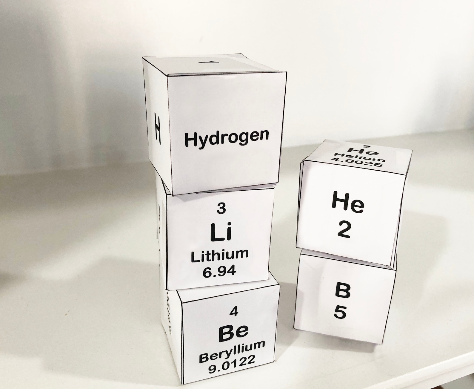 Periodic Table of Elements Cube Cut Outs - Etsy
