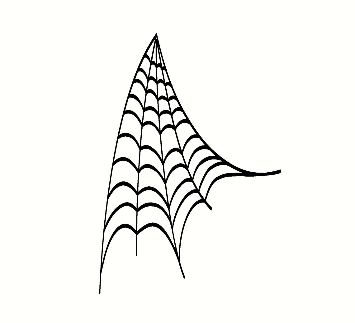 Corner Spider Web Decal Sticker 10" X 7" - Etsy