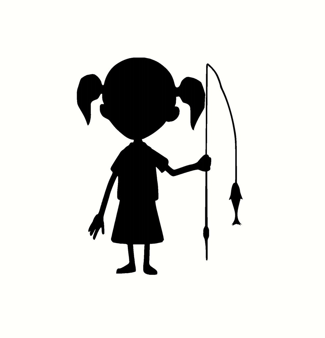 Little Girl Fishing Decal Sticker Fishing Pole With Fish Decal - Etsy