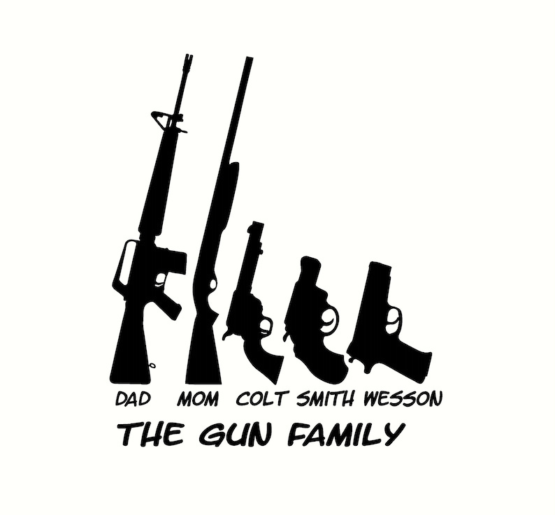 The Gun Family Auto Decal Sticker Vinyl Art 5x 6 - Etsy Canada