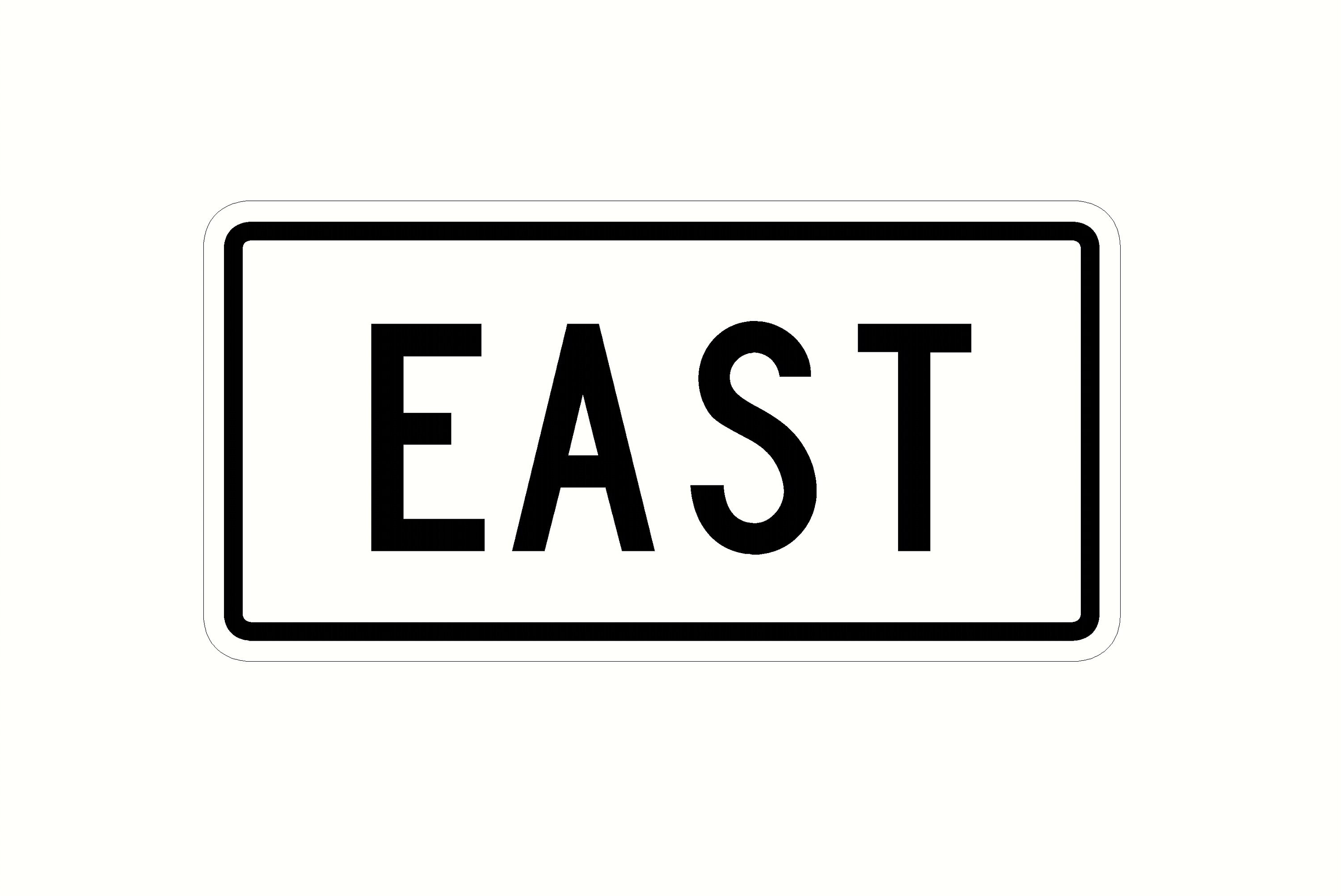 East Mini Sign Decal Design Sign Decal Sticker 4.5 X 8.5 - Etsy