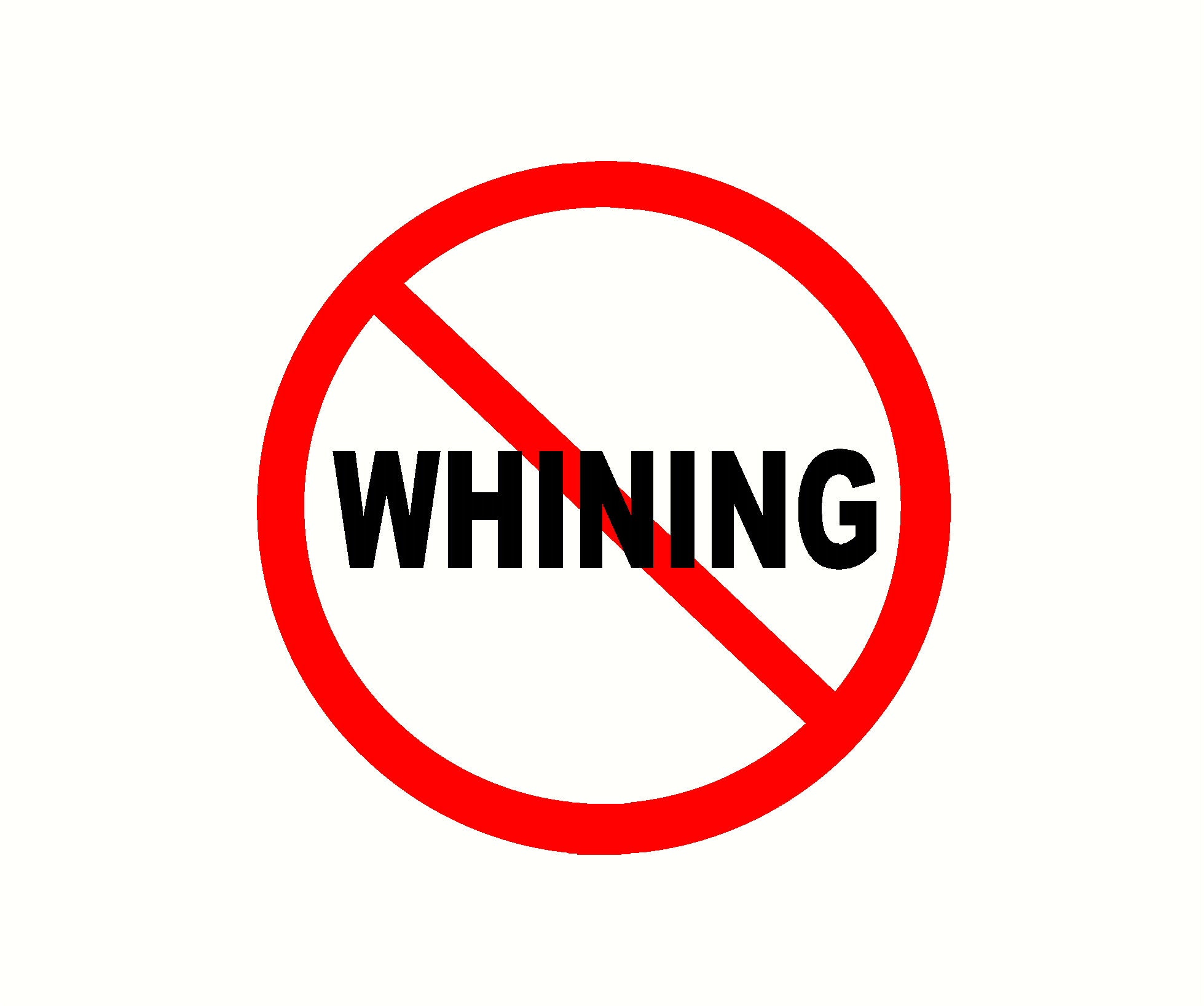 No whining design mini sign decal sticker custom decal - Etsy Nederland