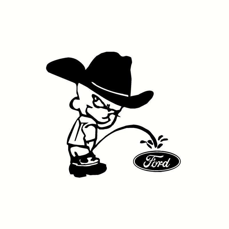 Pee on Ford Decal - Etsy