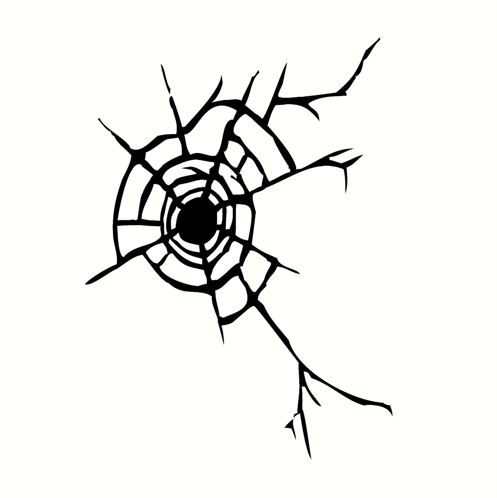 Cracked Glass Decal Design Decal Sticker Decal Sticker Auto - Etsy