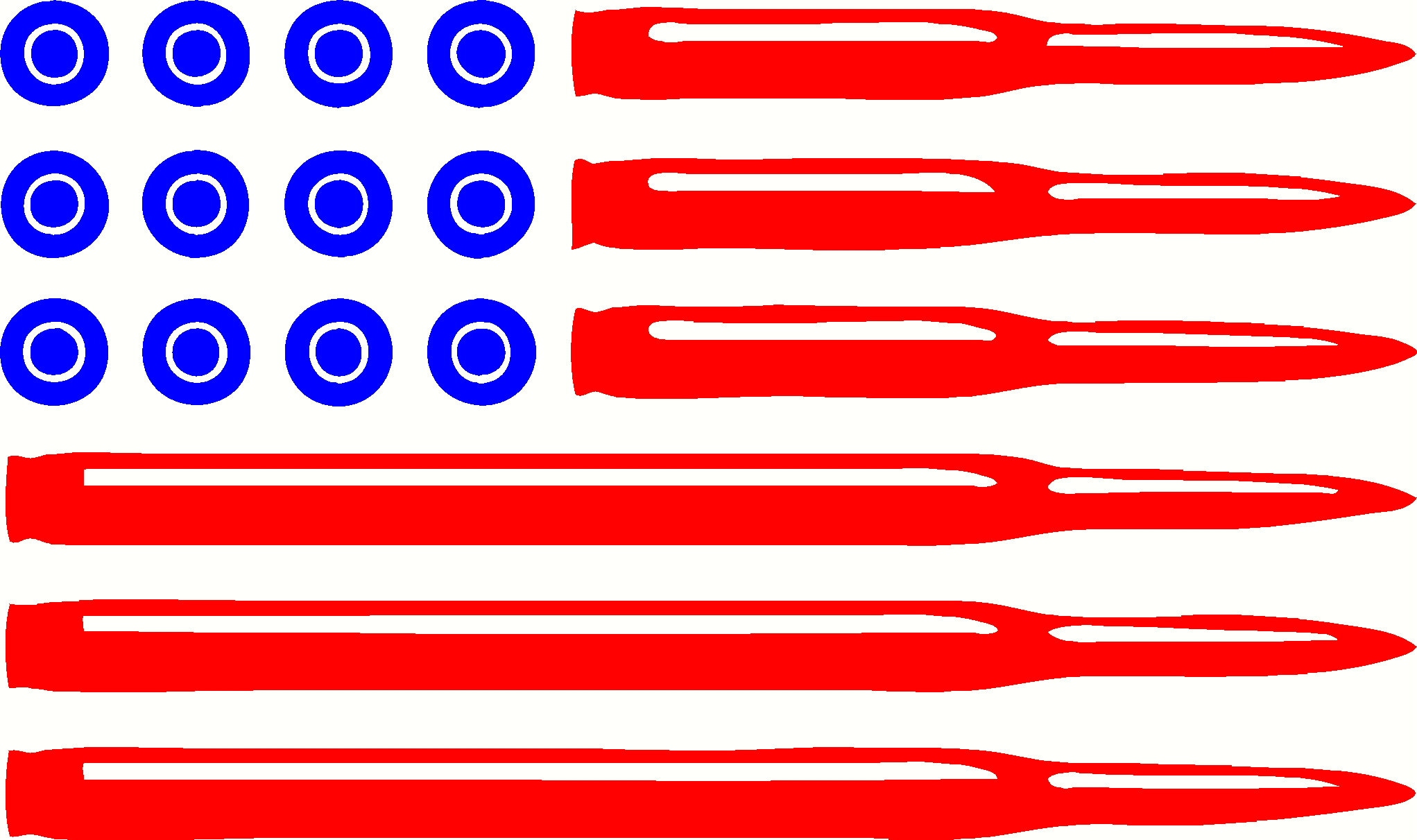 American Flag Bullets Auto Decal Sticker | Etsy