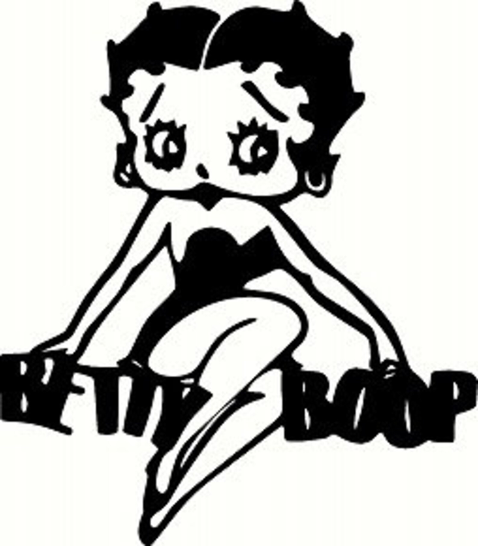 Betty Boop Decal Sticker Betty on Sign Betty Boop Decal | Etsy
