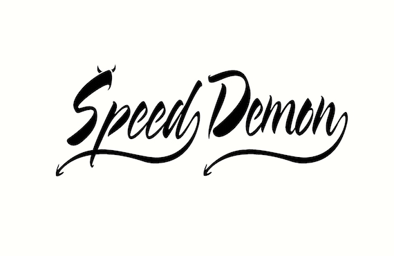 Speed Demon Decal Sticker Any Smooth Surface | Etsy