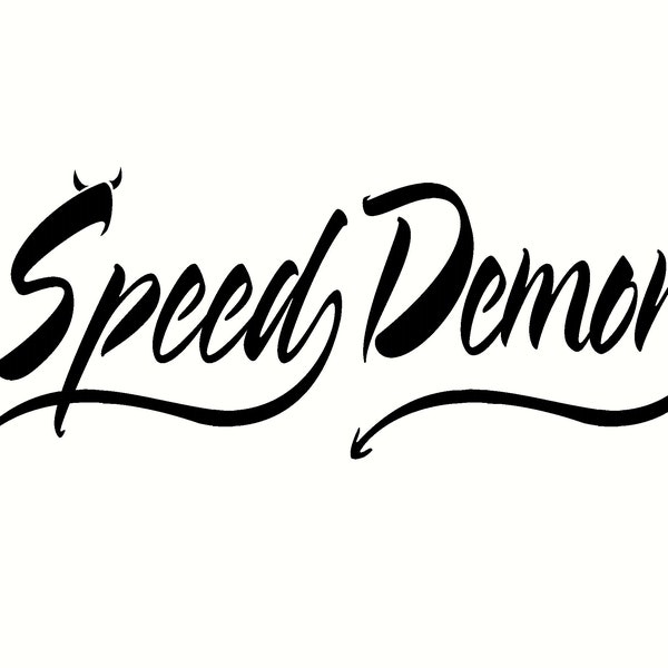 Speed Demon Sticker - Etsy