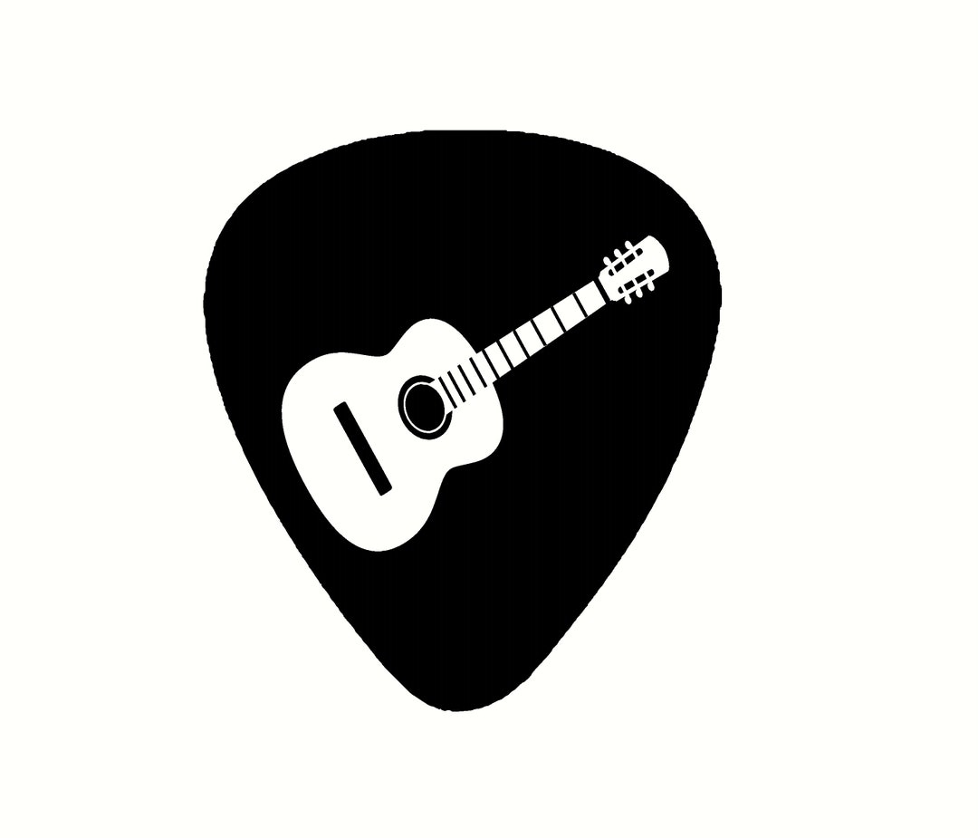 Guitar Pick Guitar on Design Decal Sticker Decal - Etsy