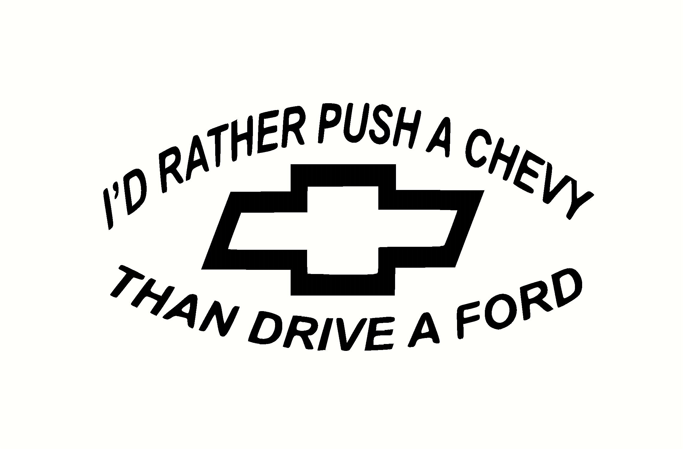 Ford Is Better Than Chevy Stickers