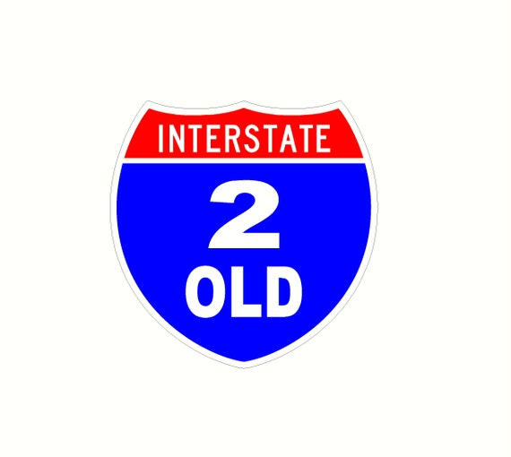 Interstate 2 Old Design Mini Sign Decal Sticker - Etsy