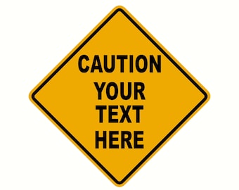 Mini Caution Sign - Etsy
