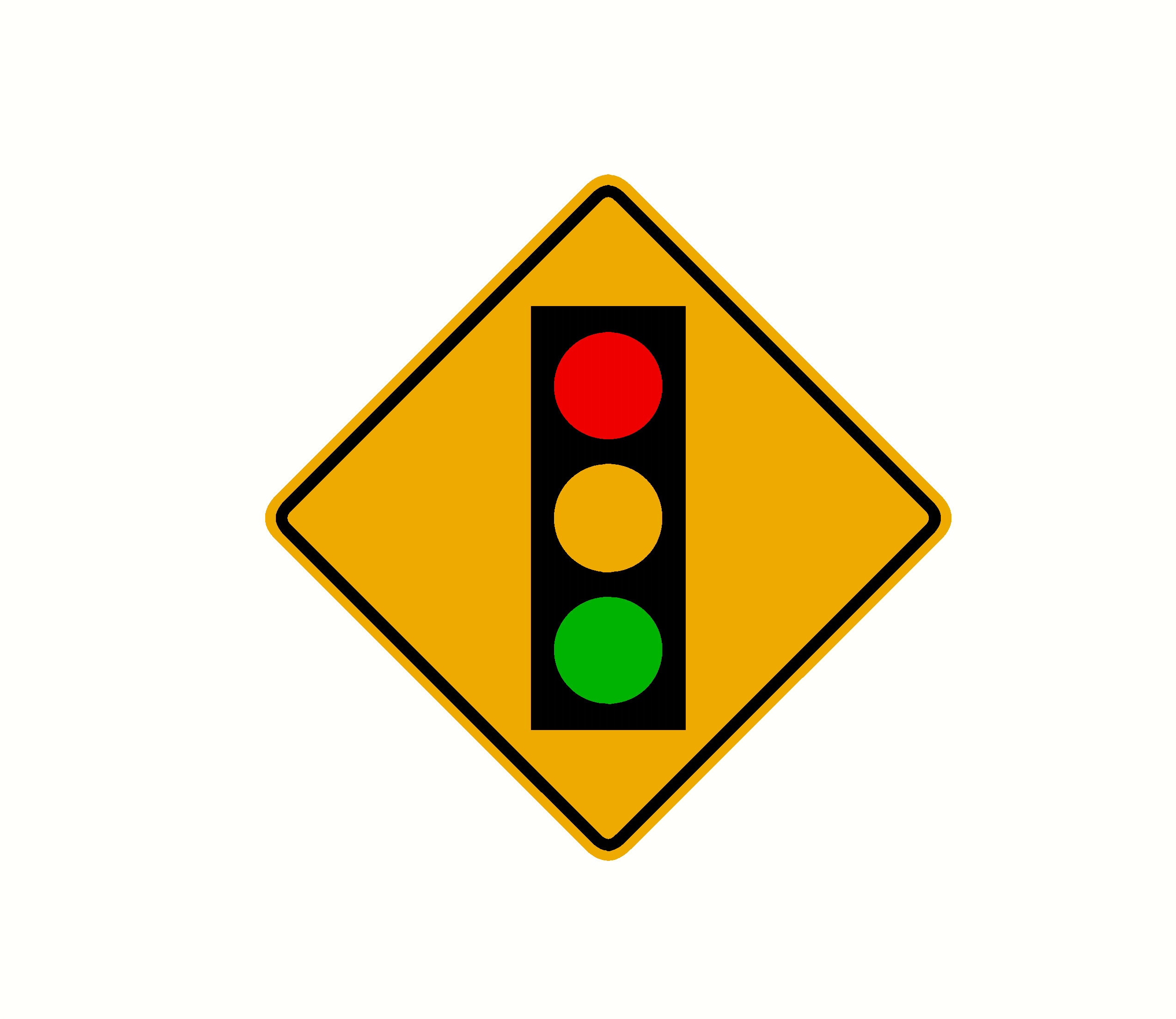 Traffic Light Ahead Mini Road Sign Decal Sticker - Etsy