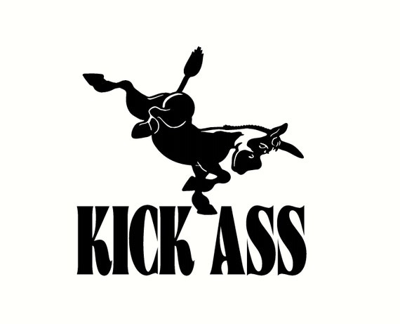Kick Ass Design Decal Sticker Decal Sticker Auto | Etsy