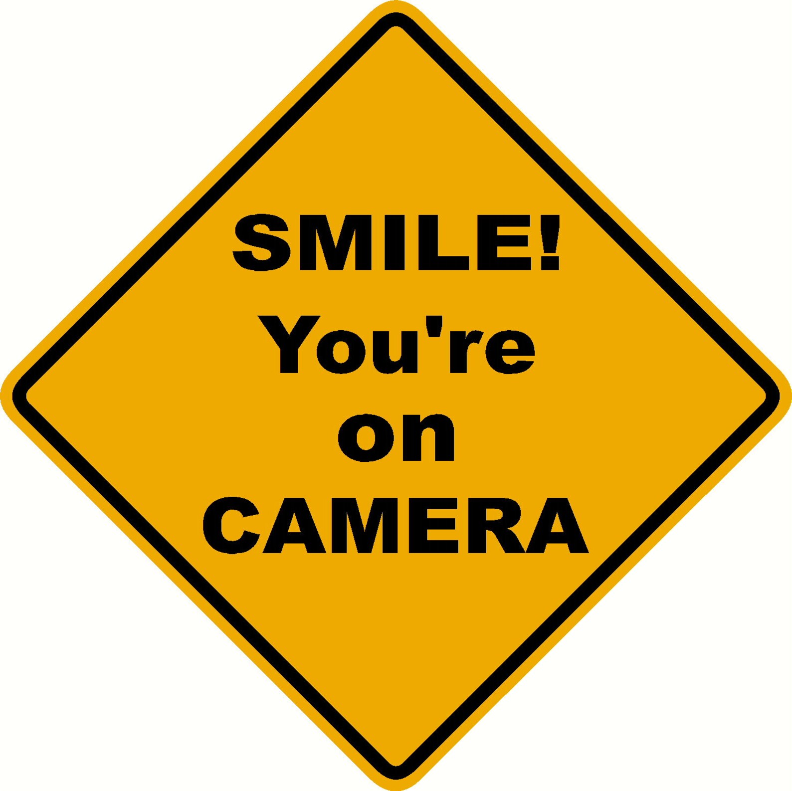 Smile Your on Camera Mini Road Sign Decal Sticker - Etsy