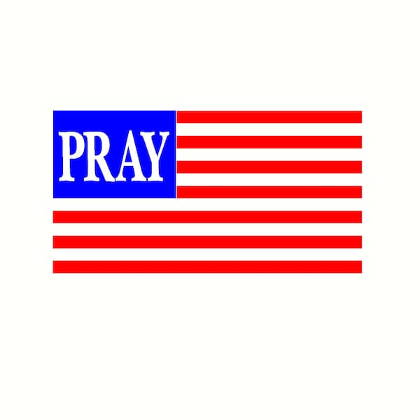 Pray American Flag - Etsy