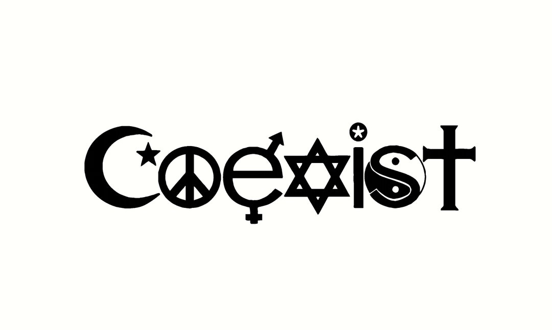 Coexist Decal Vinyl Sticker Custom Decal 3.00 X 8.50 - Etsy