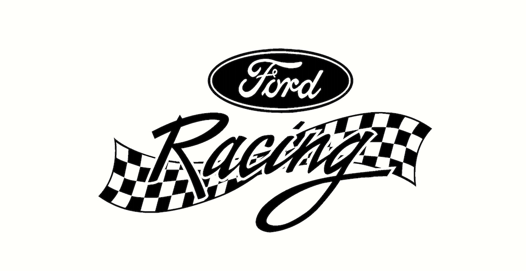 Ford Racing Decal Sticker Decal 11.50 Long 6.00 Tall Over All - Etsy