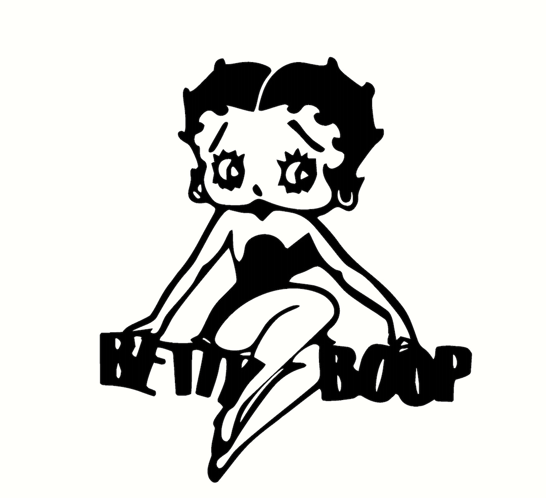 Betty Boop Decal Sticker Betty on Sign Betty Boop Decal 5"x7" - Etsy