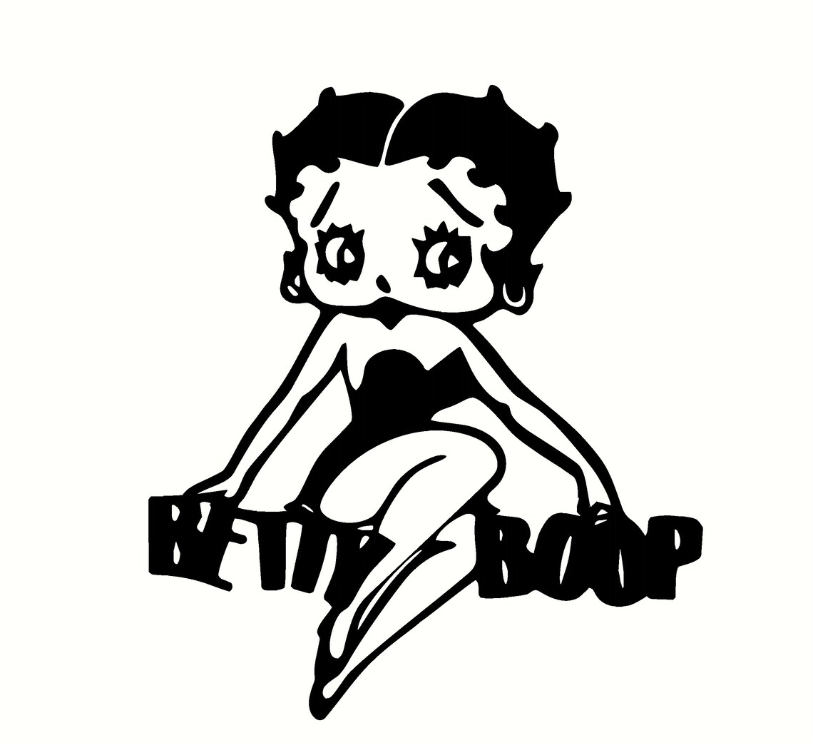 Betty Boop Decal Sticker Betty on Sign Betty Boop Decal - Etsy