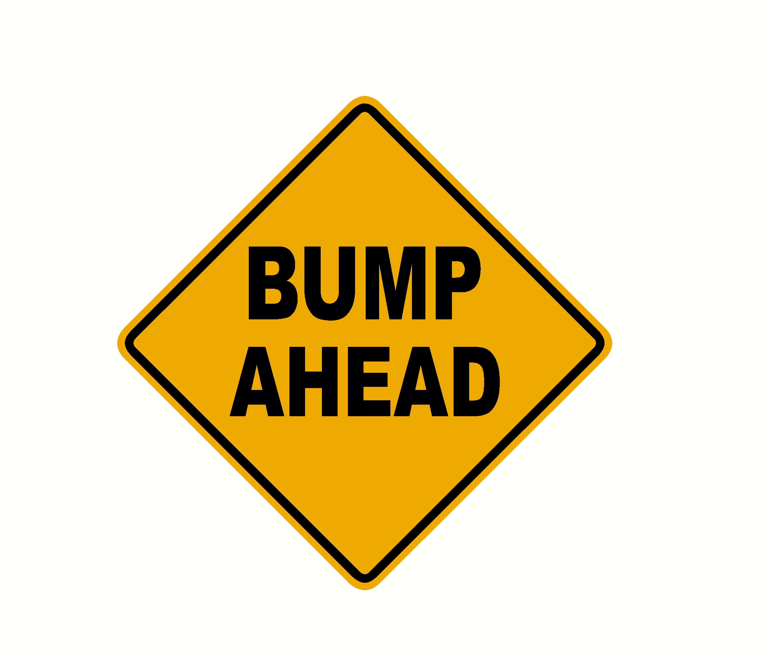 Bump Ahead Sticker Design Decal Sticker, Sign Decal - Etsy