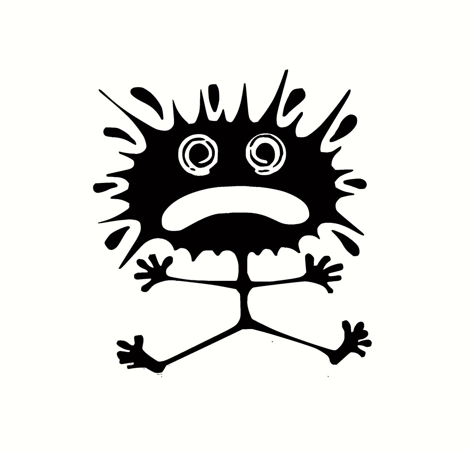 Splat Man Window Splat Designs Sticker 5.5 X 5.5 - Etsy