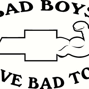 Bad Boys Have Bad Toys Decal Sticker5.5 X 7.5 - Etsy