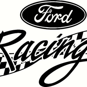 Ford Racing Decal Sticker Decal 11.50 Long 6.00 Tall Over All - Etsy
