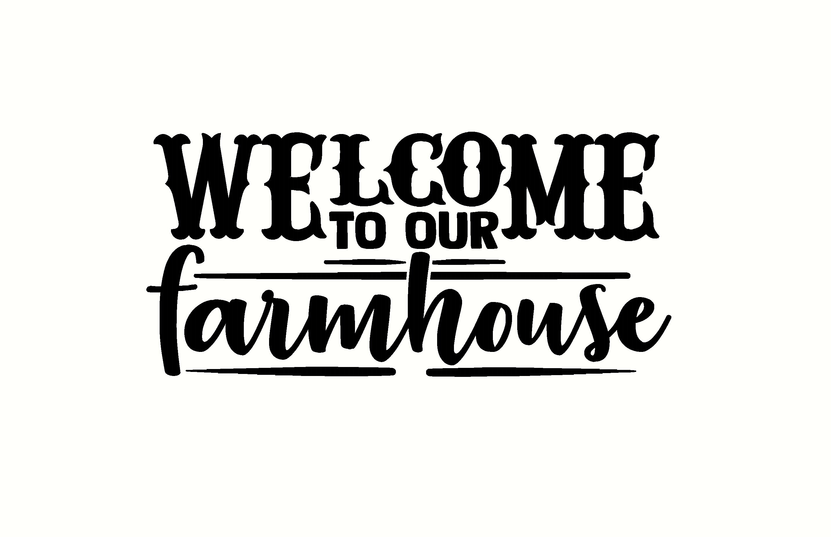 Welcome to Our Farm House Design Decal Sticker - Etsy