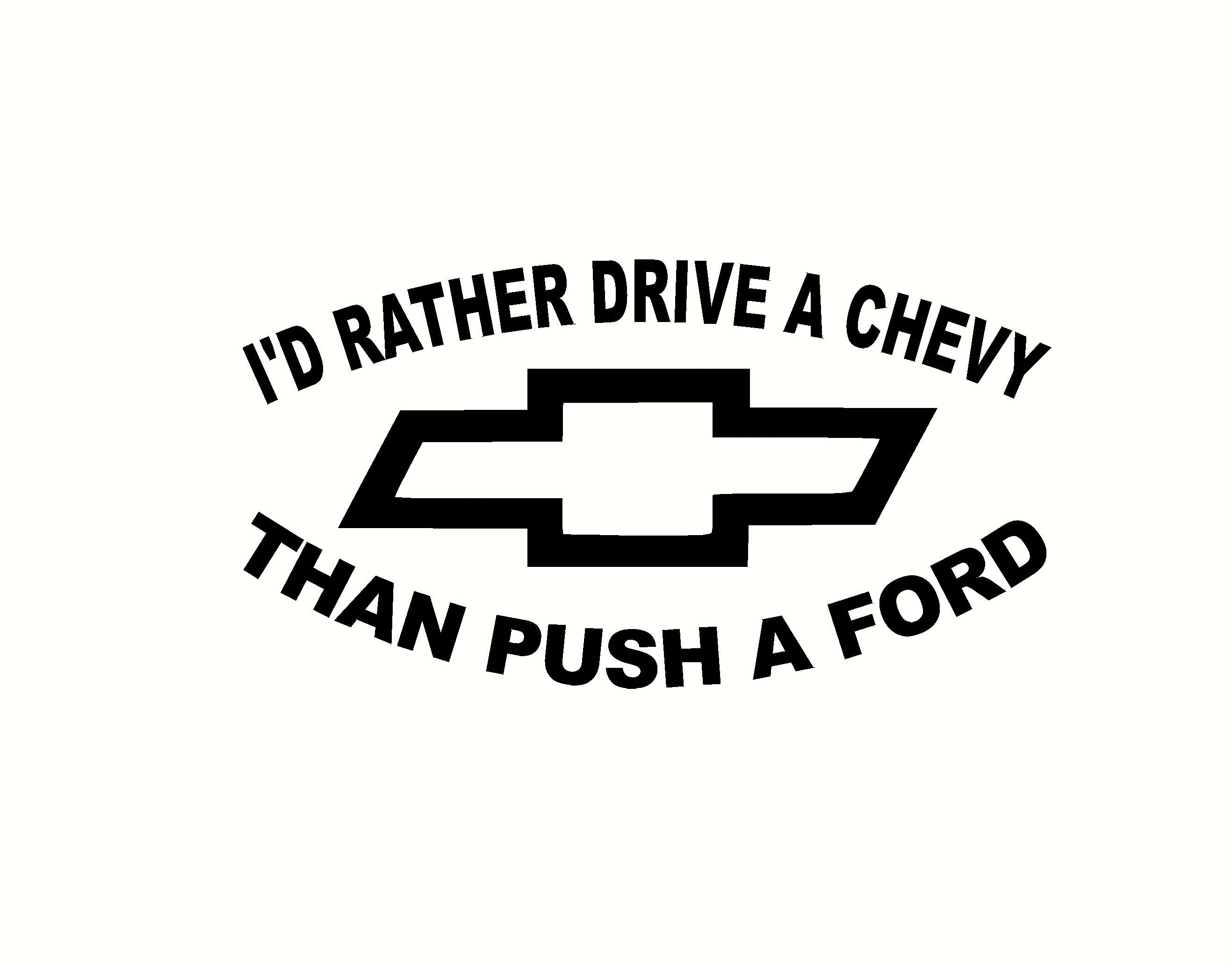 Ford Is Better Than Chevy Stickers