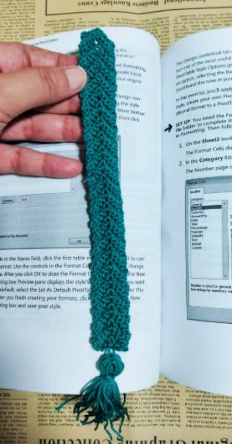 Braid Crochet Bookmark Pattern: Easy DIY Tassel (PDF Download) - Etsy