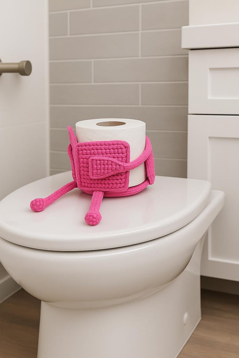 Crochet Toilet Paper Holder Pattern: Funny Bathroom Amigurumi (PDF ...