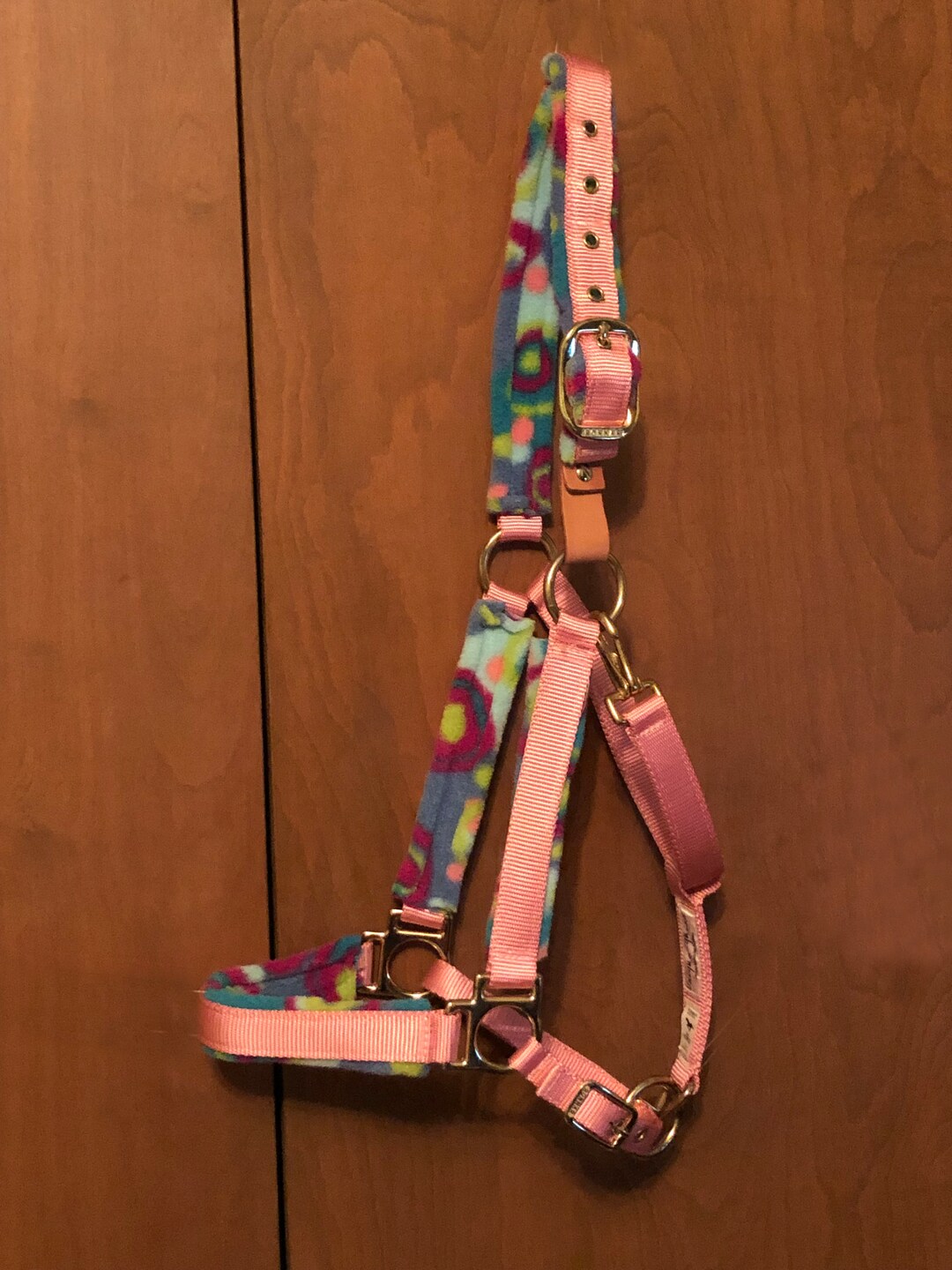 Nylon Breakaway Fleece Lined Halter - Horse Size - Pink/groovy Print - Etsy