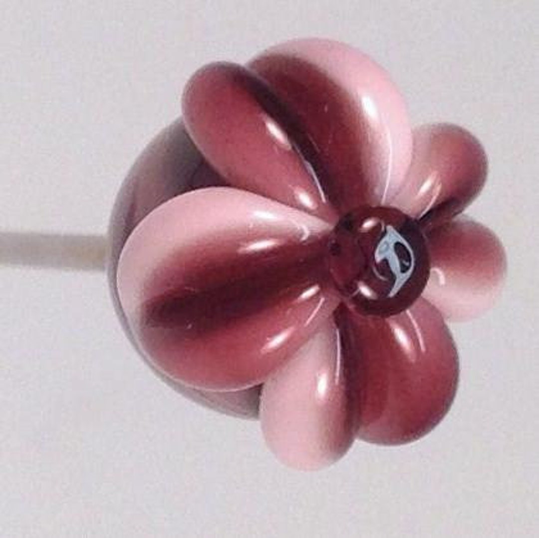 Purple BOWL POKE Pipe Poker Purple Flower Glass Smoking Pipe Poker ...