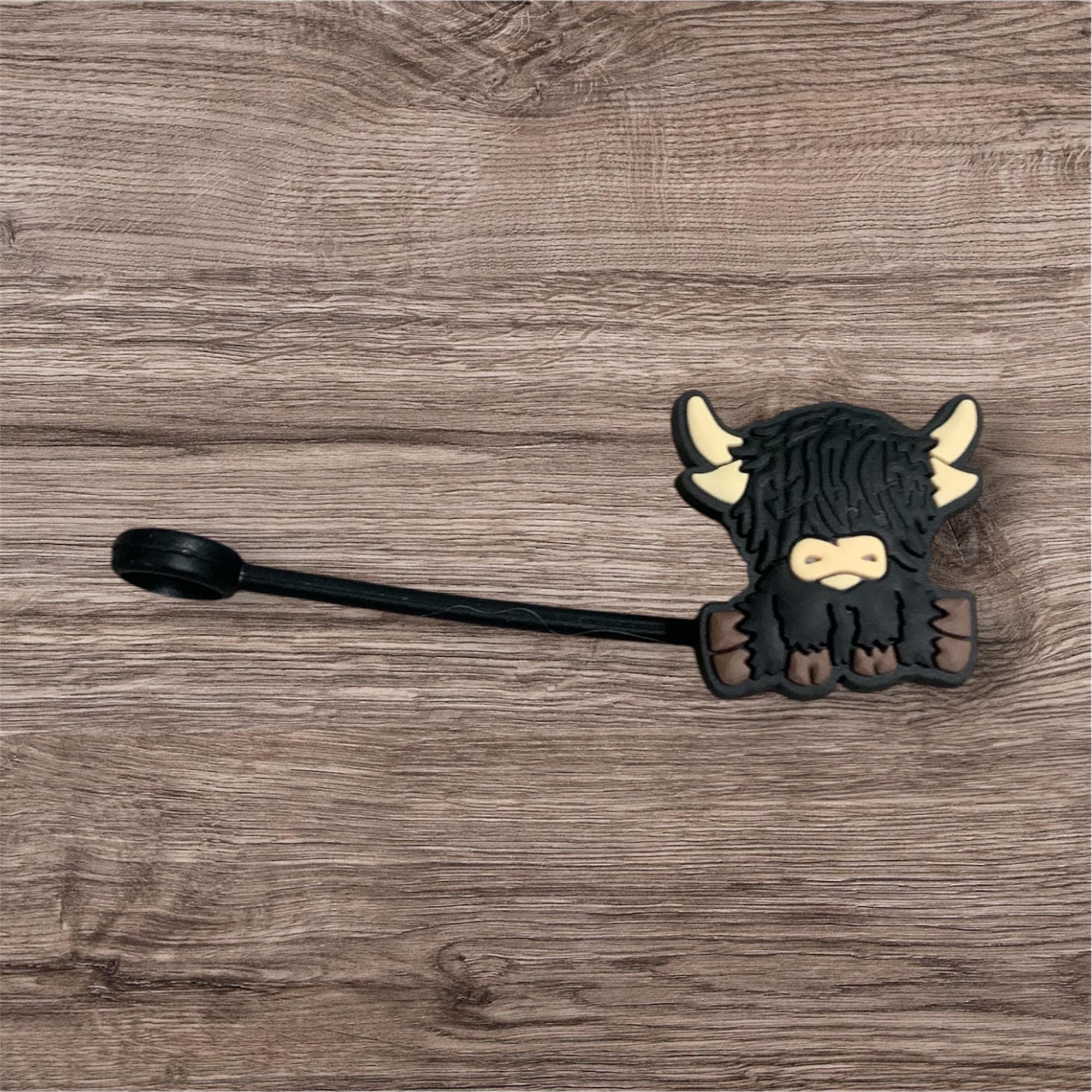 Highland Cow Straw Topper | Customized Straw Topper Option Stanley ...