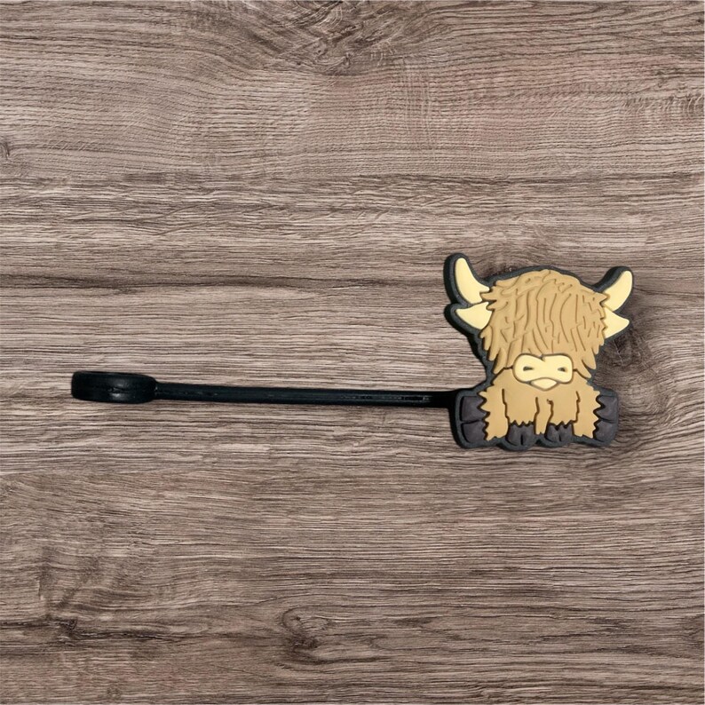 Highland Cow Straw Topper | Customized Straw Topper Option Stanley ...