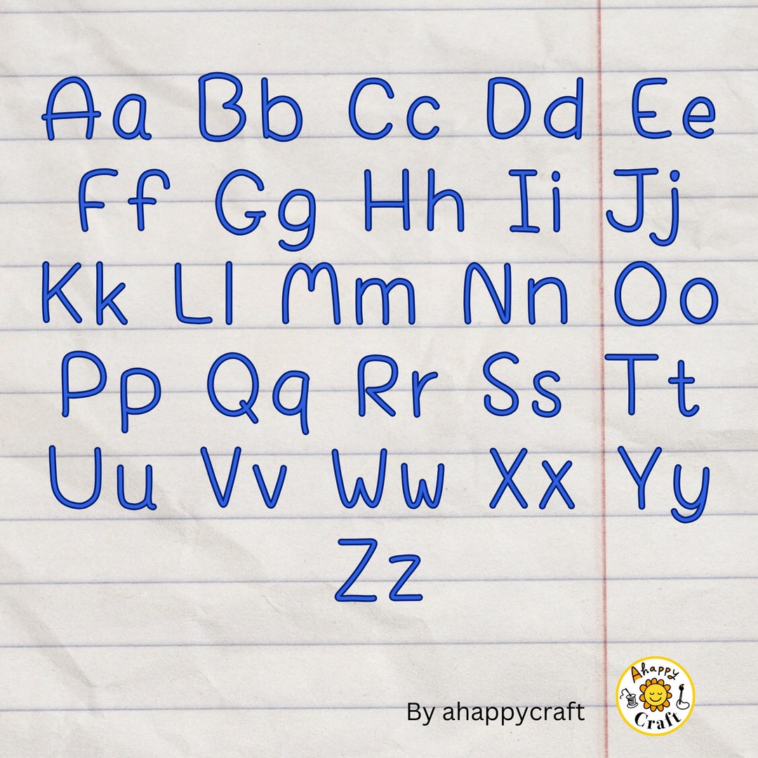 Simple Cute Hand Writing Font - Etsy